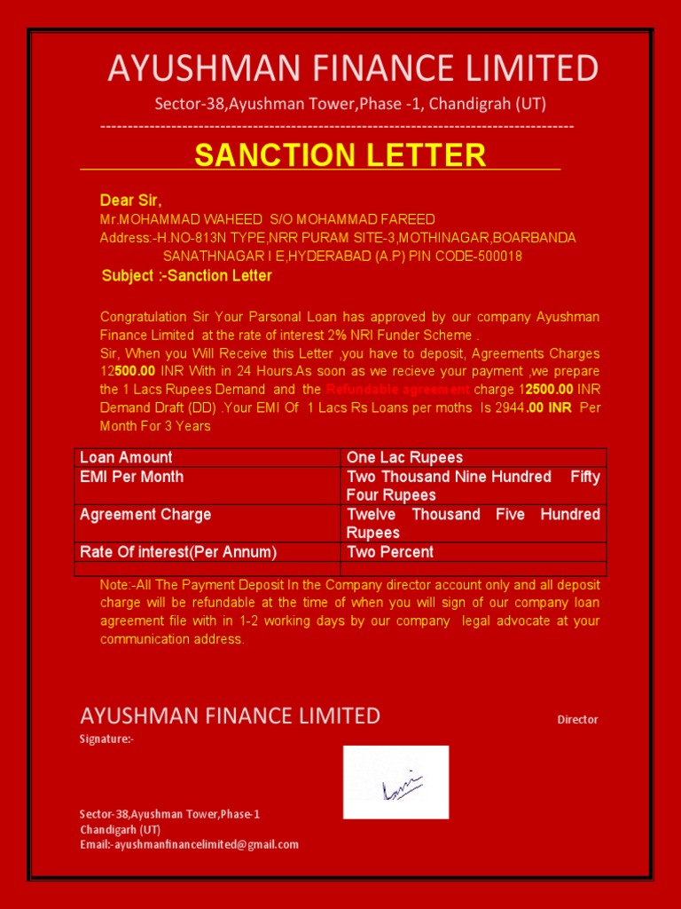 Ayushman Sanction | PDF
