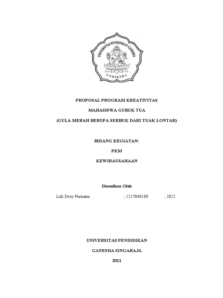 Gula Merah Serbuk dari Tuak Lontar | PDF