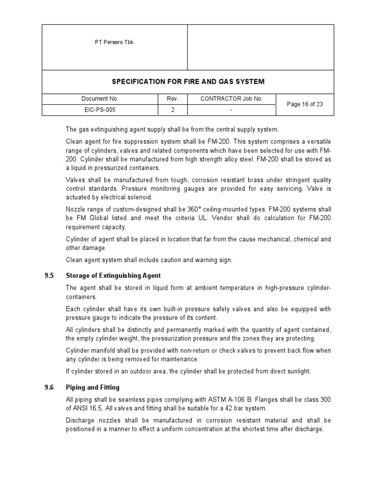 SPEC. FGS Rev.2 - 16-20 | PDF | Valve | Scada