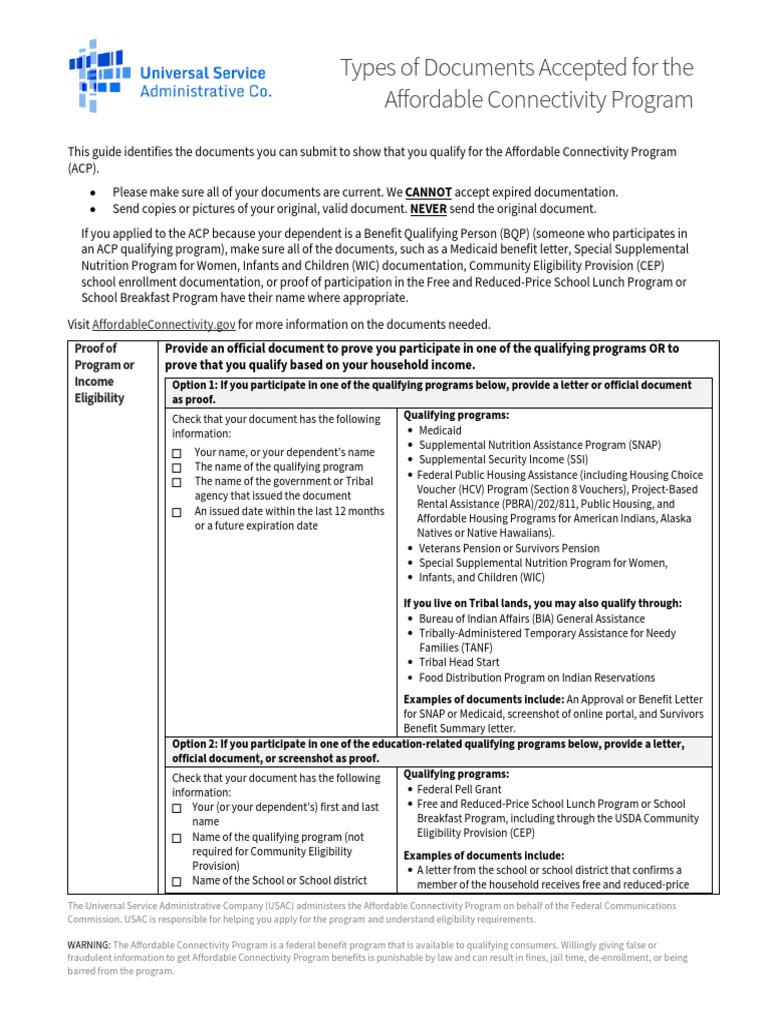 ACP Document Submission Guidelines | PDF | Social Security Number ...
