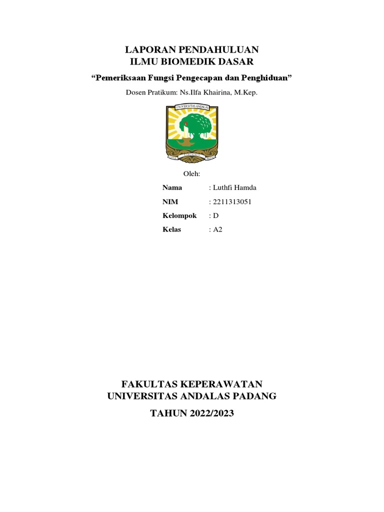 Pemeriksaan Indra Pengecapan dan Penciuman | PDF