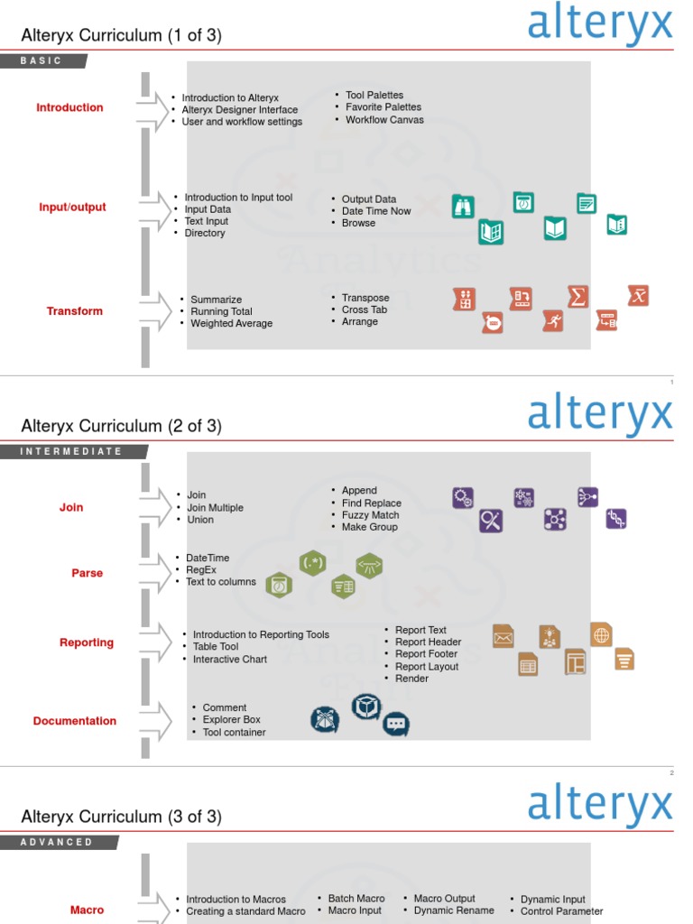 Alteryx Course Structure | Download Free PDF | Macro (Computer Science) | Computer Engineering