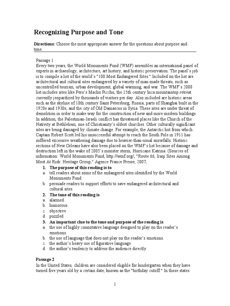 Purpose and Tone | PDF | Ddt | Pesticide
