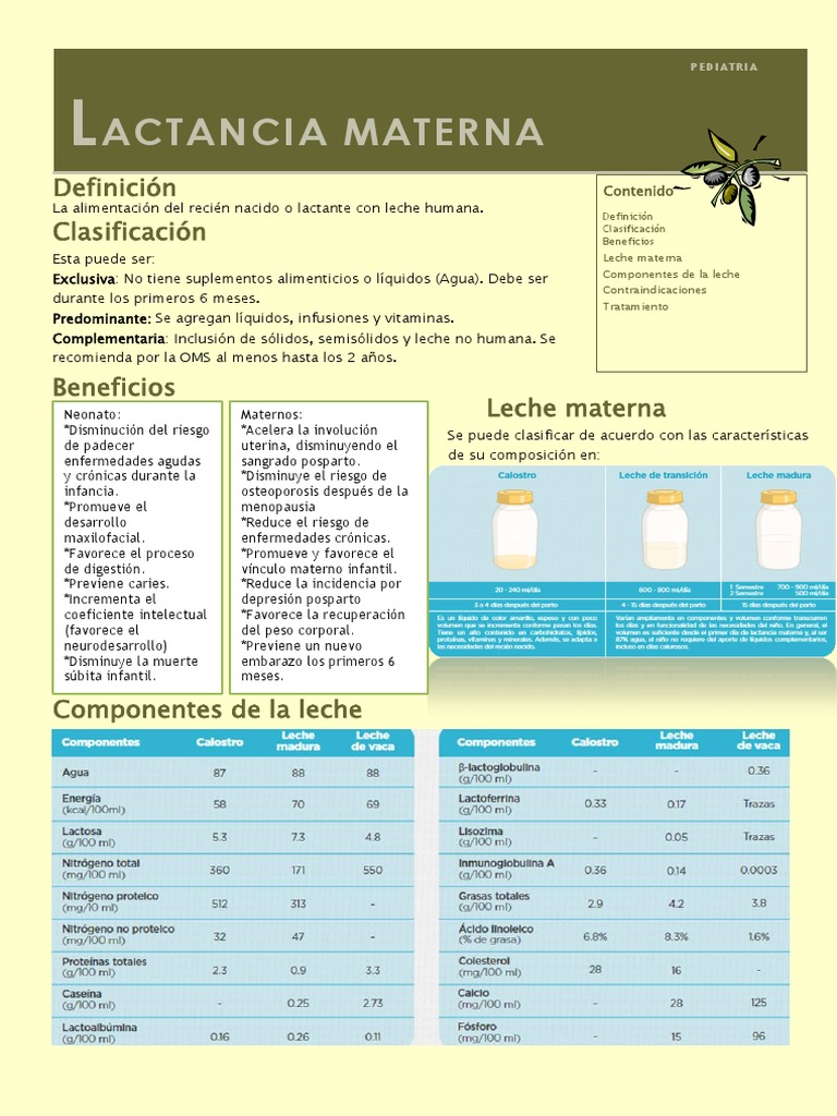 LACTANCIA | PDF | Amamantamiento | La leche materna