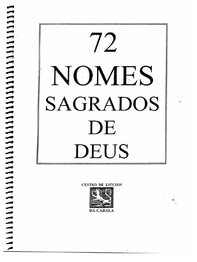 Yehuda Berg - Os 72 Nomes de Deus | PDF