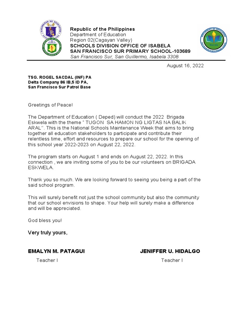 LETTER | PDF