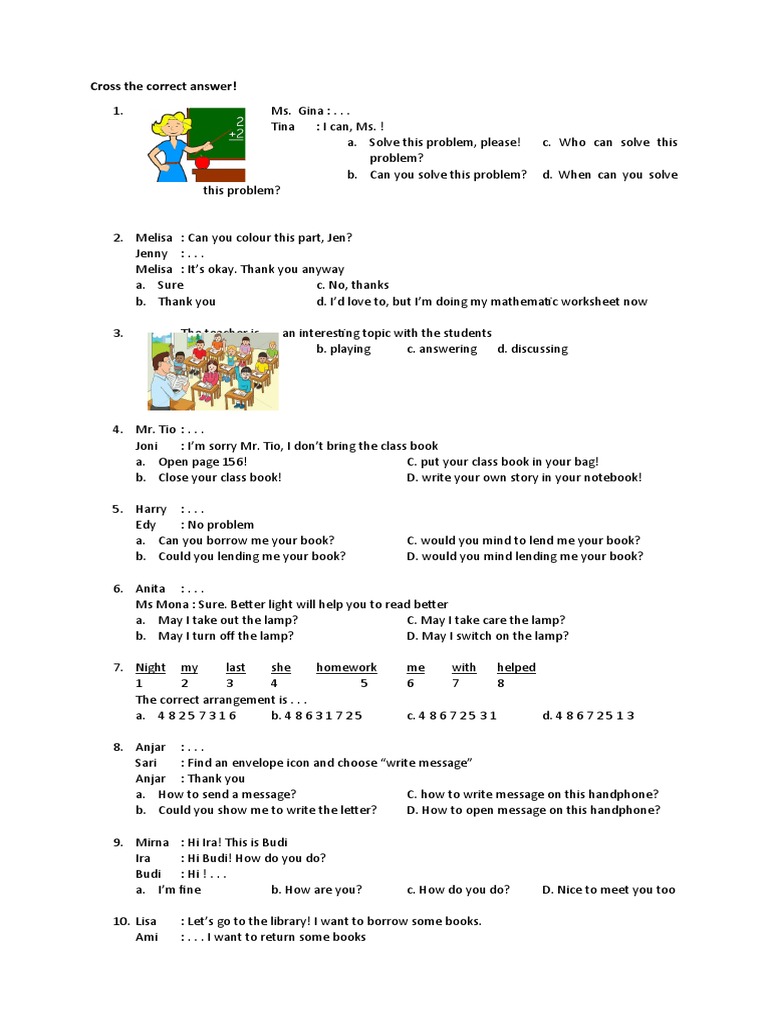 Solving Problems and Making Requests: A Collection of English Dialogues ...