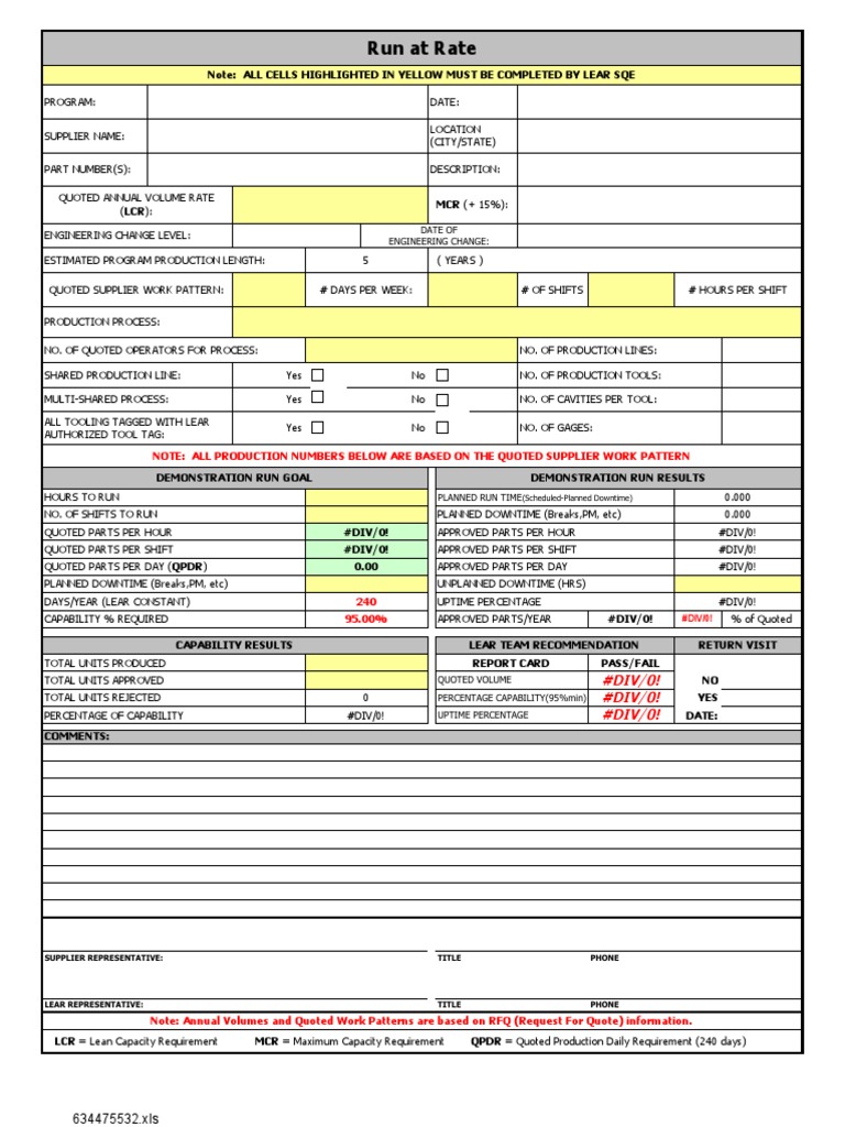 6019e43dcfad3c13a3417e59 - Lear-77-Production Trial Run Form | PDF ...