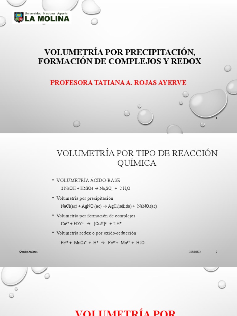 Volumetria Ejer Resueltos by Tatiana RojasAyerE | PDF | Valoración ...