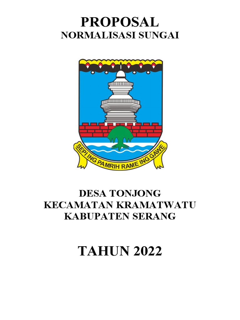 Proposal Normalisasi Sungai Tonjong | PDF | Perjalanan | Griya & Taman