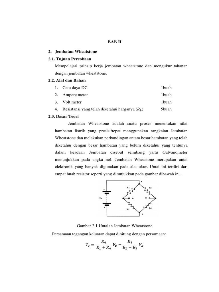PAUL BAB II Jembatan Wheatstone | PDF