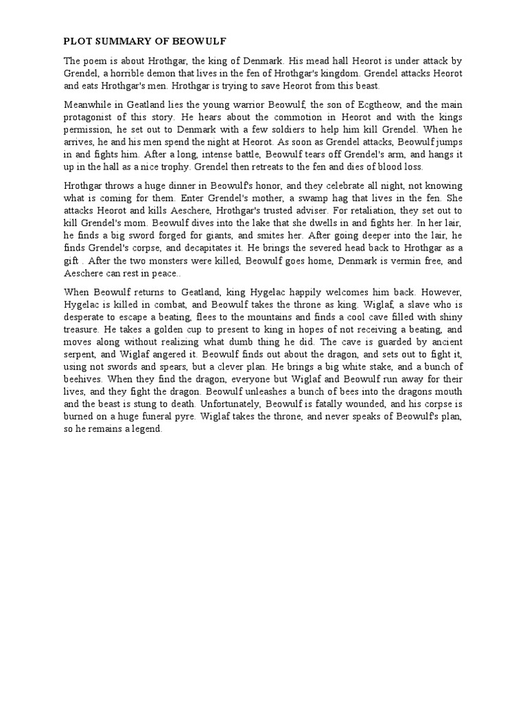 Lecture 1 Handout | Download Free PDF | Beowulf | English Heroic Legends