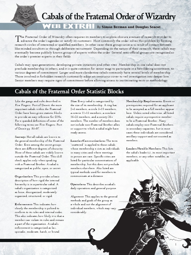 NQ - Fraternal Order - WebExtra | PDF | Religion & Spirituality