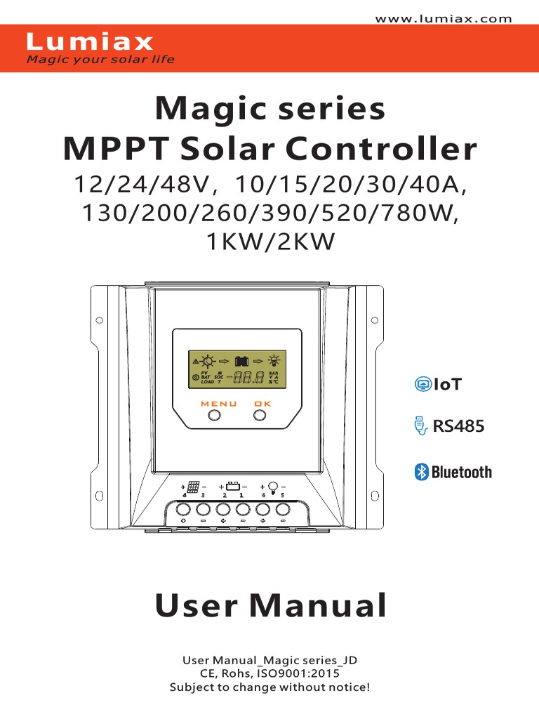 Controladora Lumiax Magic Series User Manual | PDF | Electrical ...