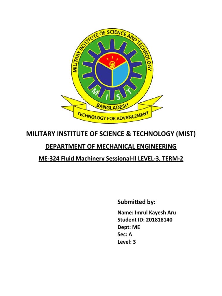 ME-324 Lab Report | PDF | Hydraulics | Water