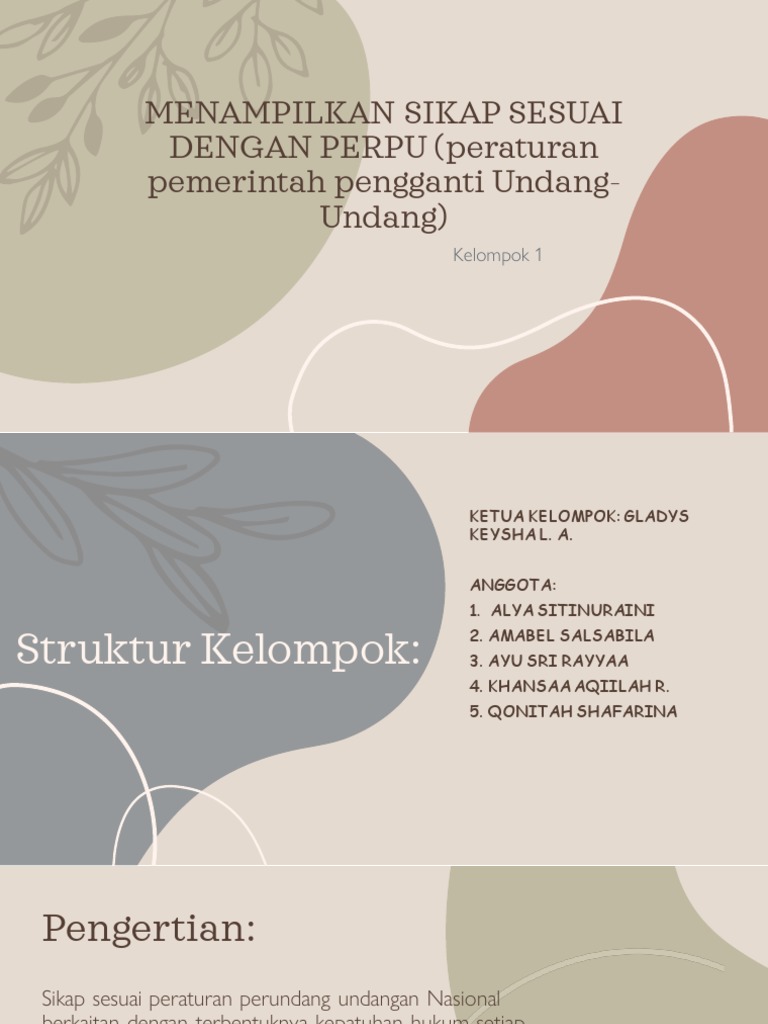 Sikap Patuh Terhadap Perpu Hukum | PDF