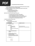 Detailed Lesson Plan in Physical Education Grade 2 Gerald | PDF ...