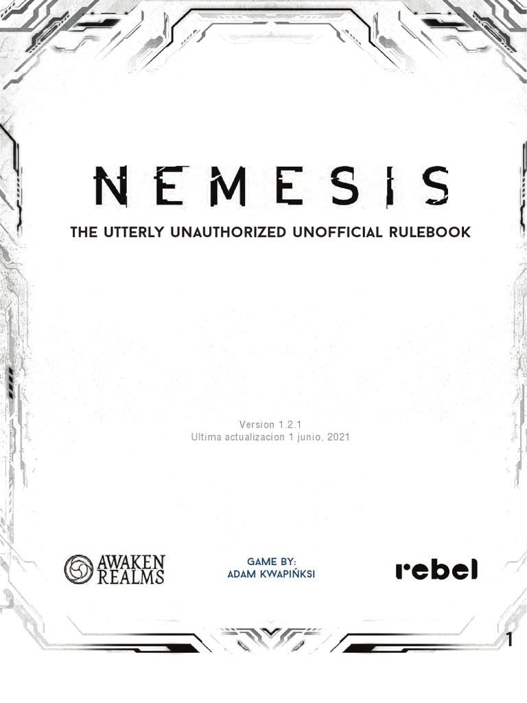 Nemesis Utterly Unofficial Rulebook 1.2 ESP | PDF