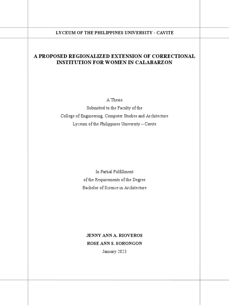 Manuscript - Thesis | PDF | Prison | Rehabilitation (Penology)