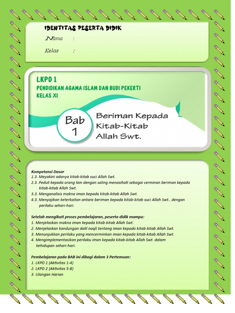 LKPD Beriman Kepada Kitab-Kitab Allah SWT | PDF