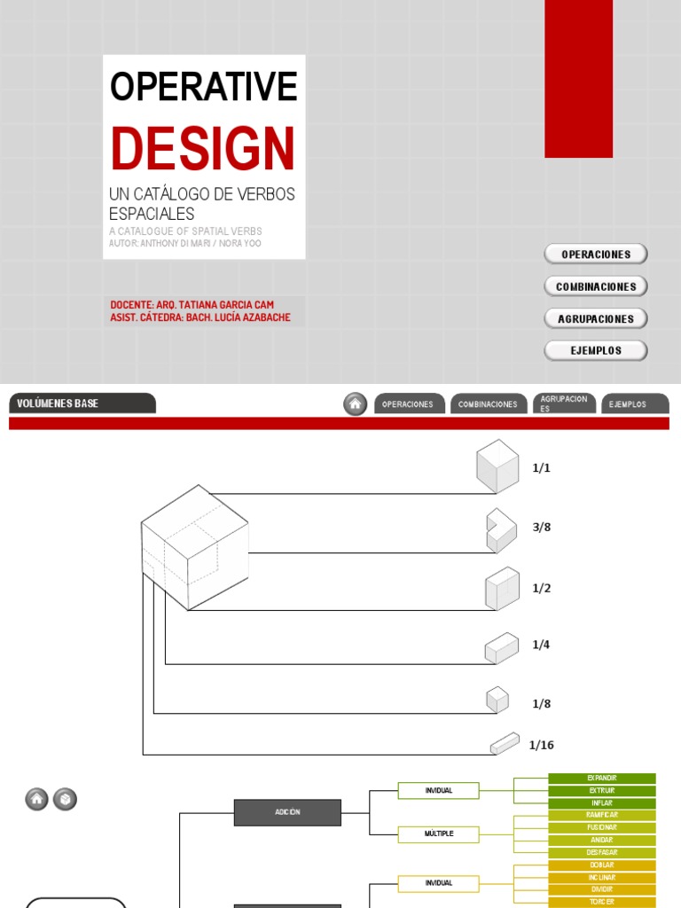Operative Design-Catálogo de Verbos Espaciales | PDF | Aritmética ...