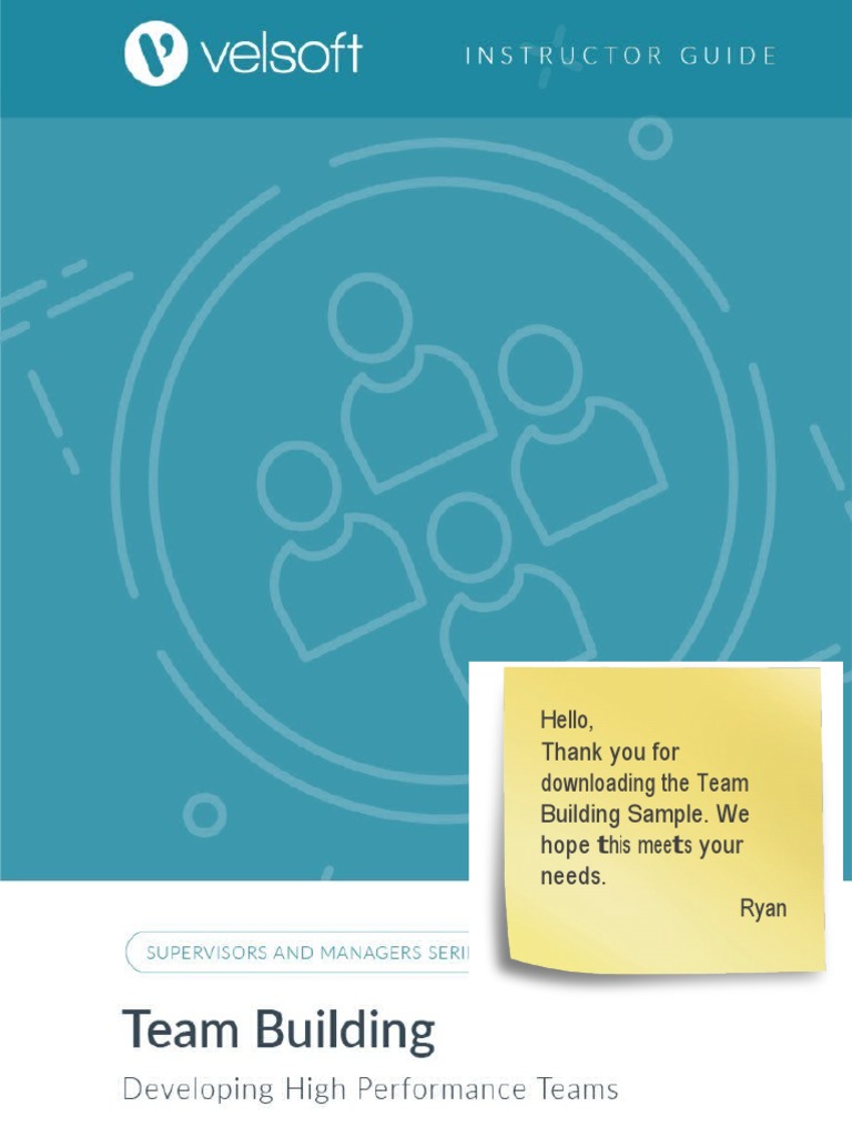 Hello, Thank You For Downloading The Team Building Sample. We Hope This ...
