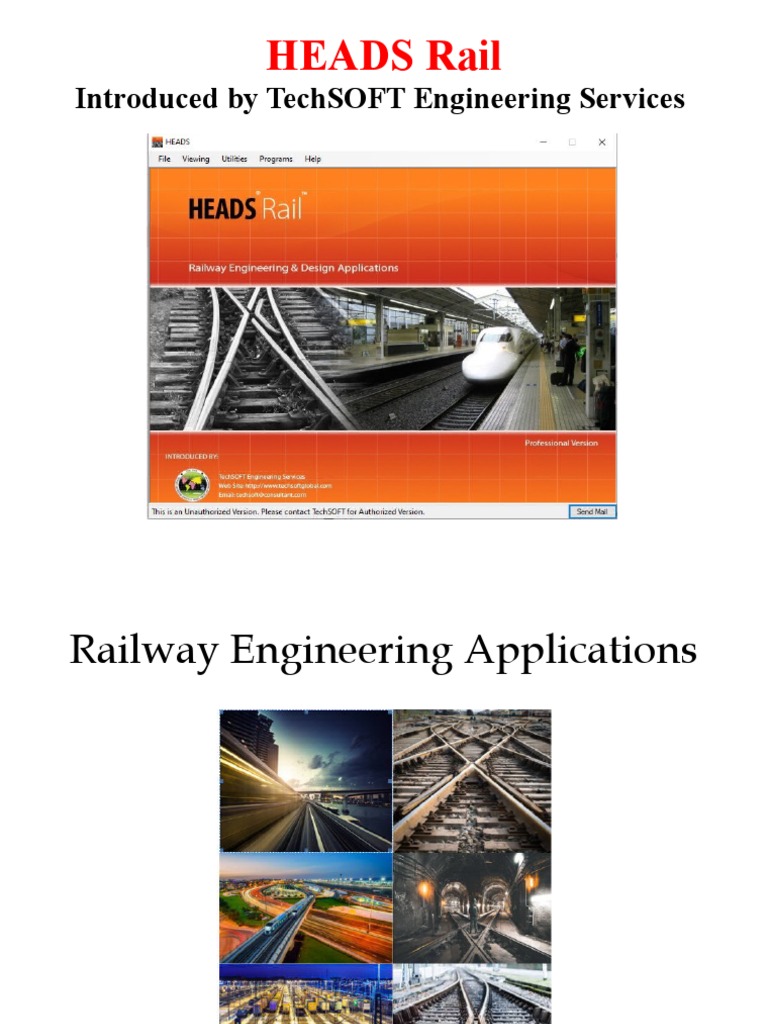 HEADS Rail: Advanced Railway Design Software | PDF | Tunnel | Topography
