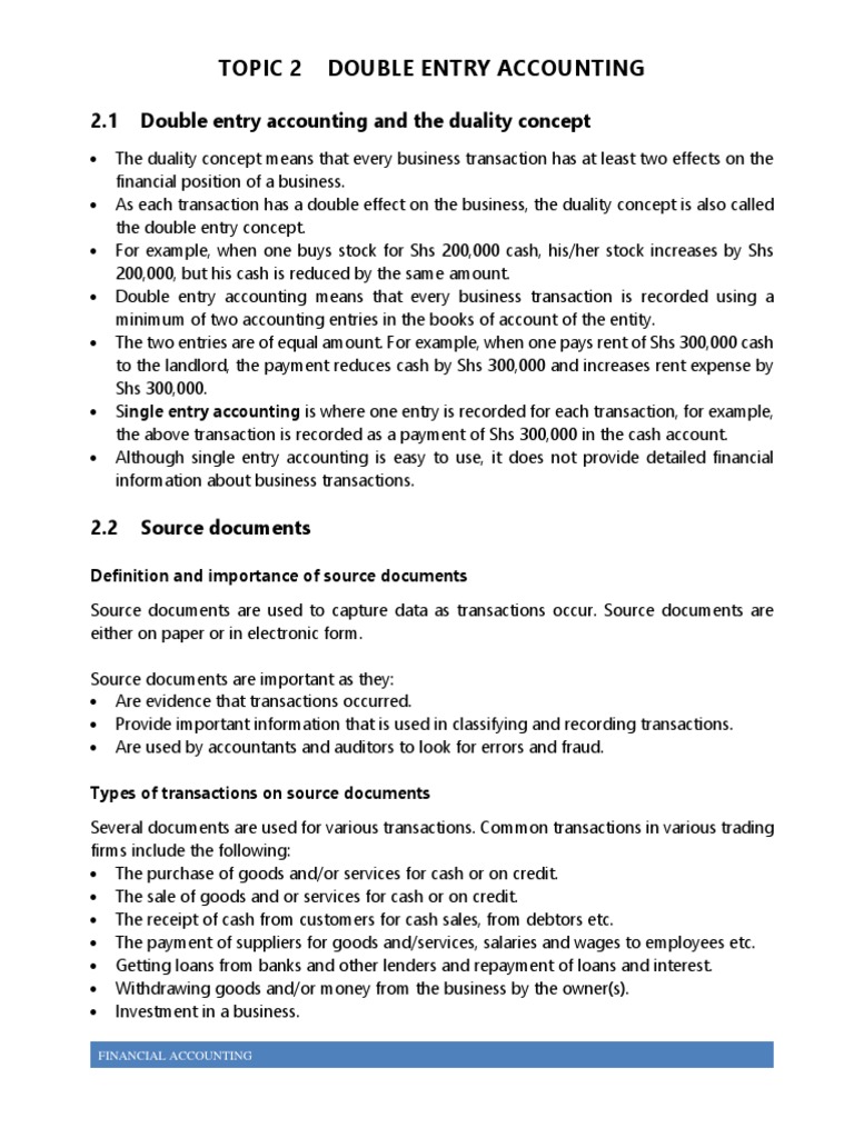 Double Entry Accounting | PDF | Debits And Credits | Equity (Finance)