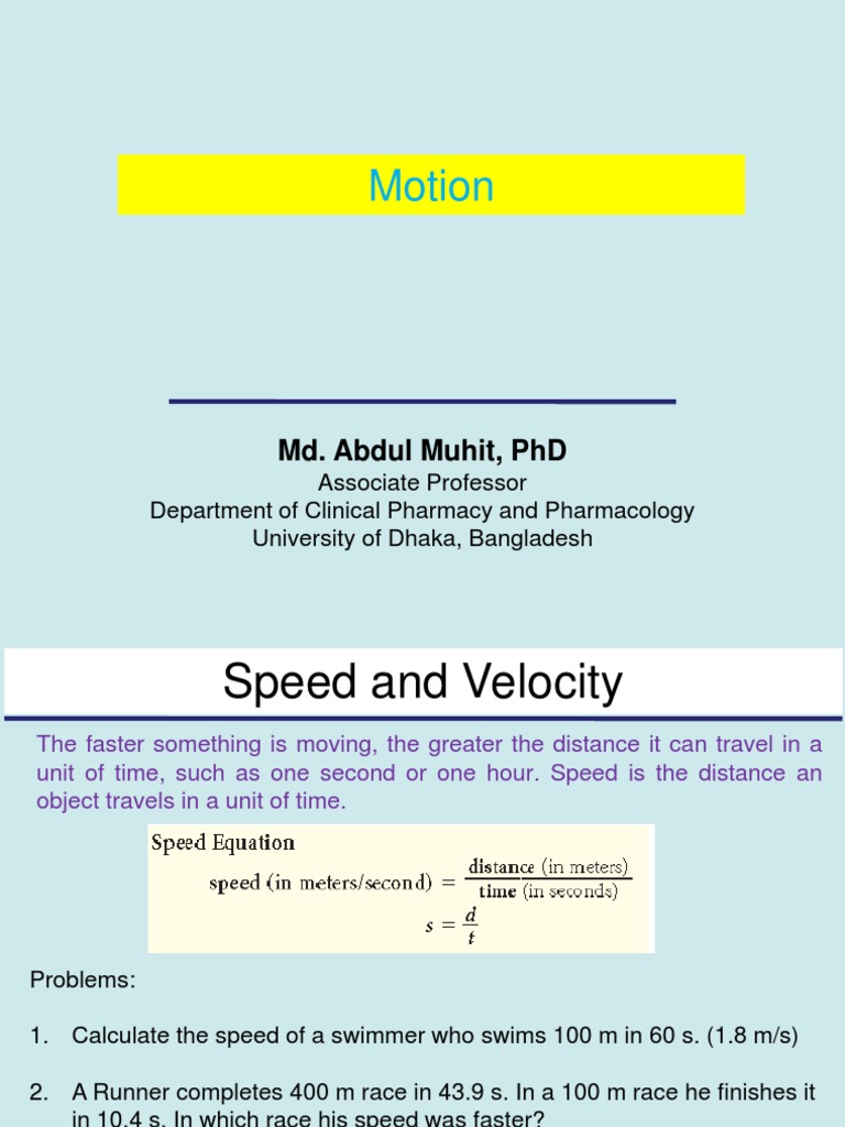 Motion | PDF | Force | Friction