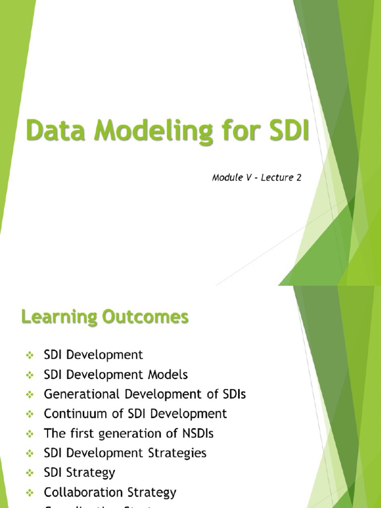 SDI Module V - Data Modeling For SDI | PDF