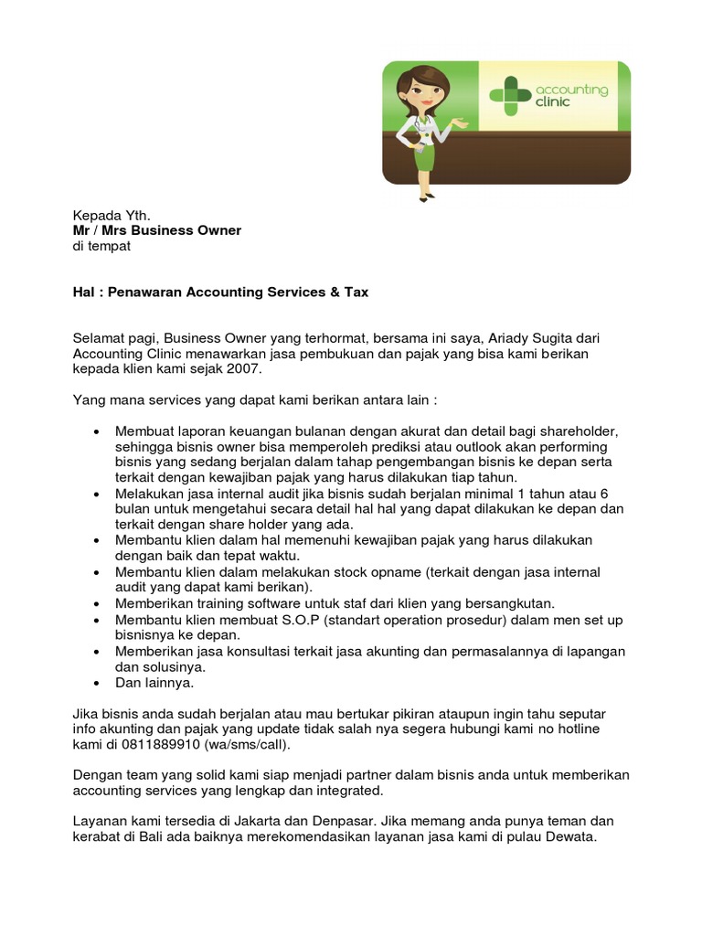 Proposal Ac - Business Owner | PDF | Pengelolaan Keuangan & Uang