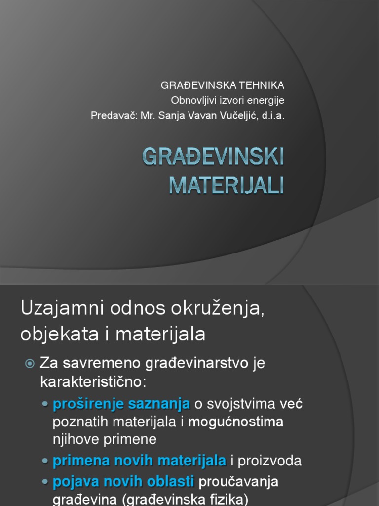3 Građevinski Materijali | PDF