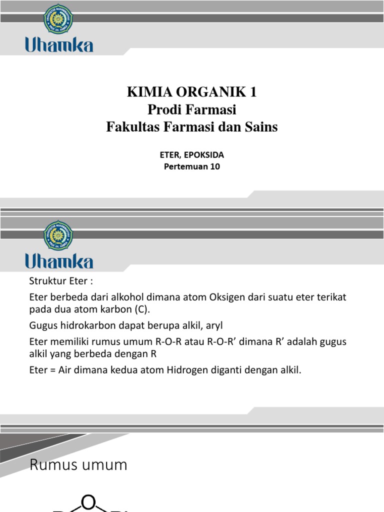 Eter Dan Epoksida | PDF