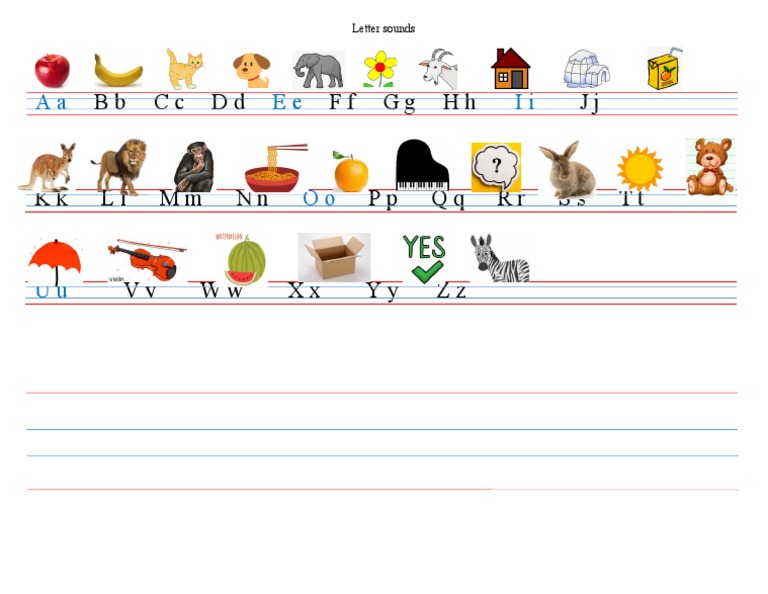 Letter and Phonic Sounds | PDF