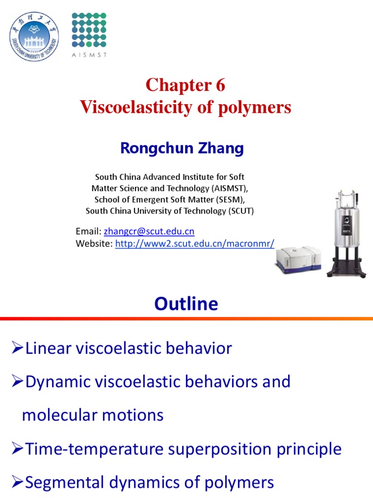 Chapter6 - Viscoelasticity of Polymers | PDF | Viscoelasticity | Polymers Chapter6 - Viscoelasticity of Polymers | PDF | Viscoelasticity | Polymers