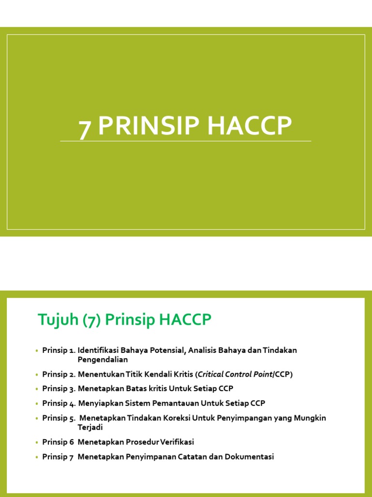 Materi PPT HACCP Bagian 2 | PDF