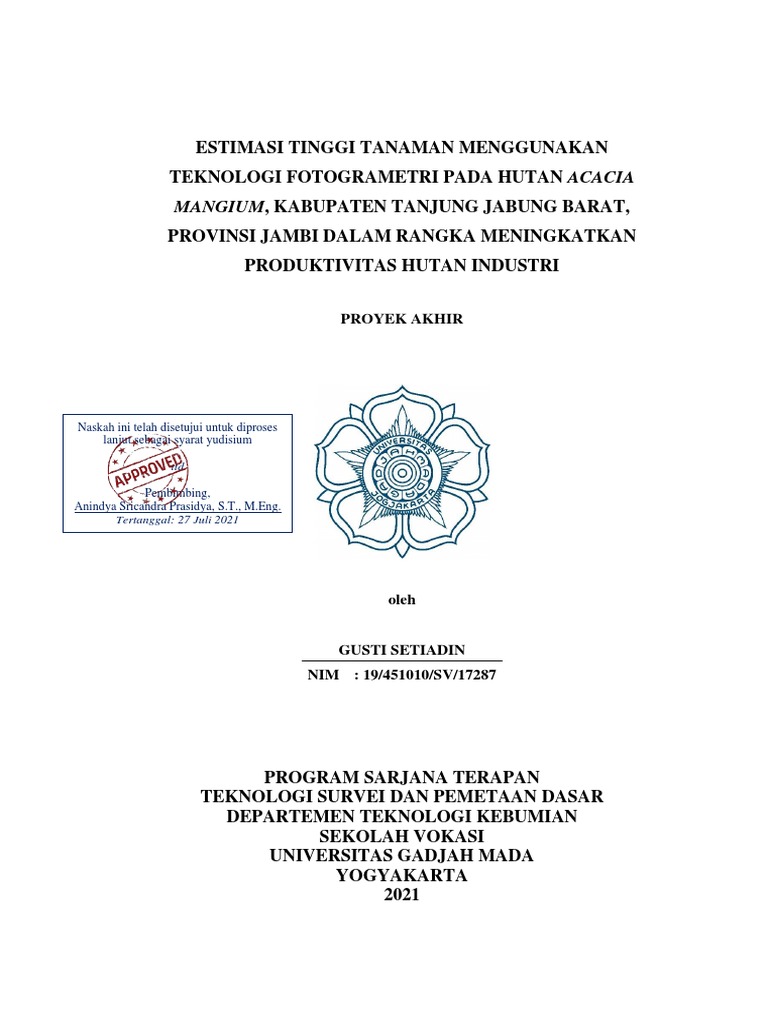 Proyek Akhir - Full - Gusti - Revisi Final - ACC | PDF