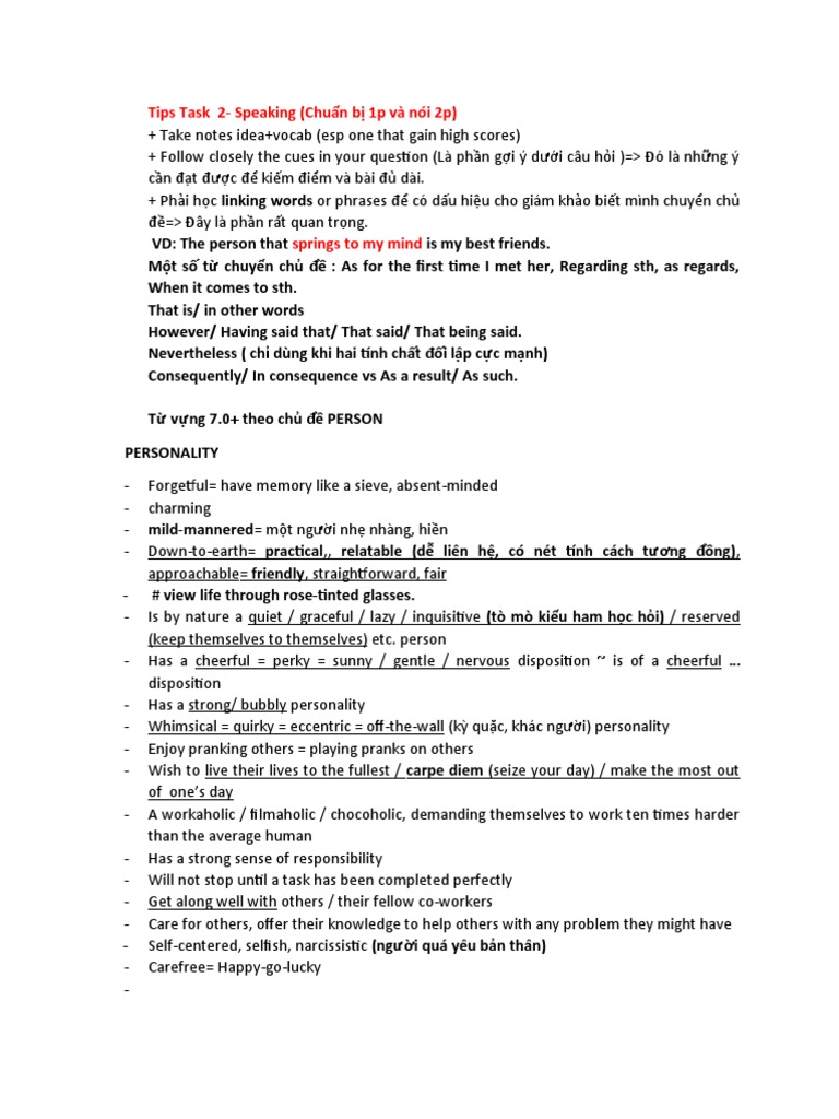 Describe A Person | PDF