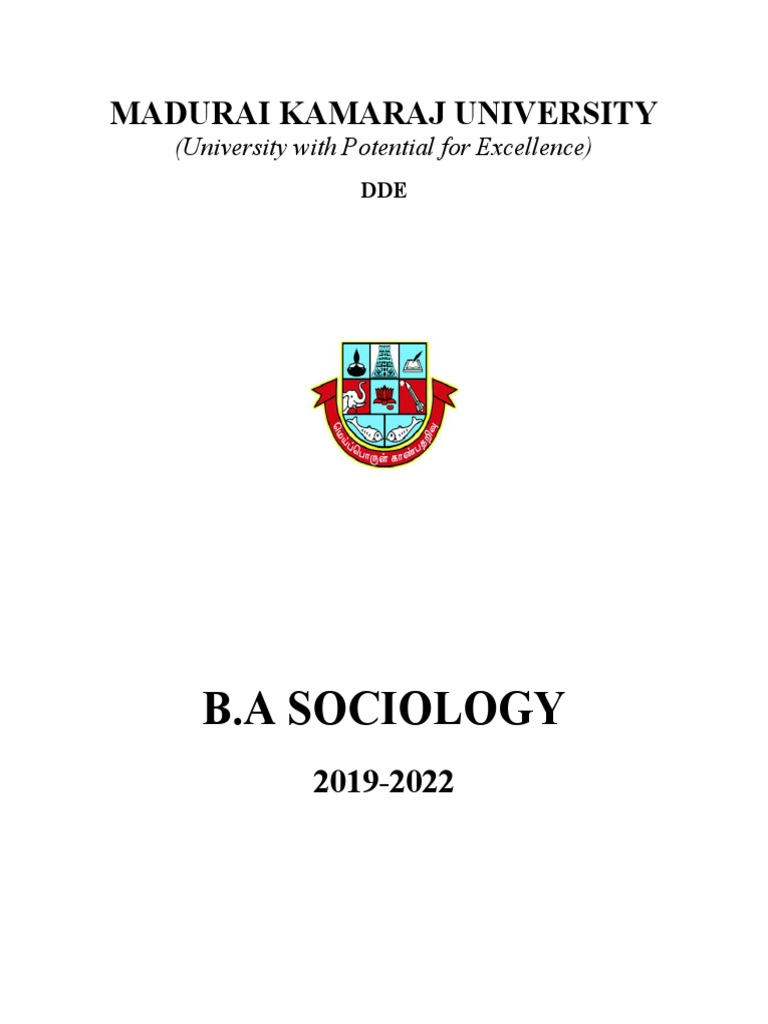 BA Sociology 2019 Final | PDF | Sociology | Entrepreneurship