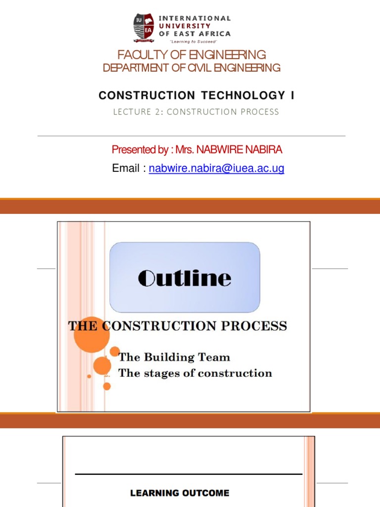 Lecture 4 - Construction Process | PDF