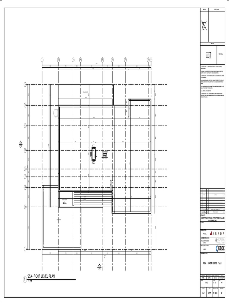 S5a - A103 - Roof Level Plan | PDF