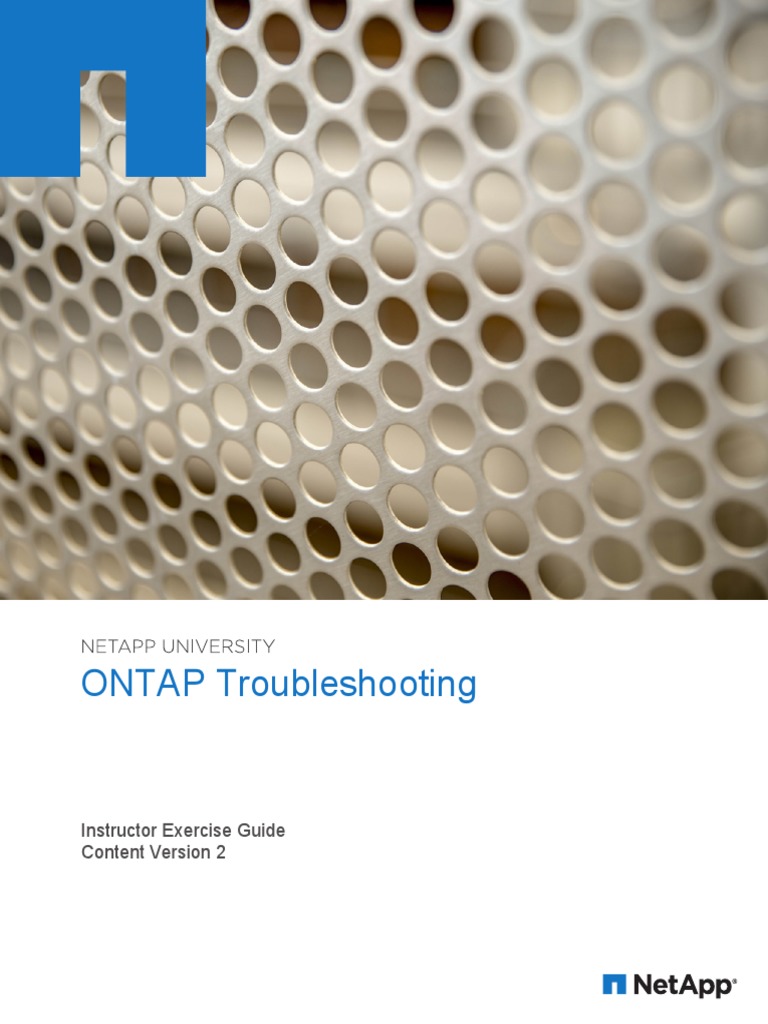 NetappTS ExerciseGuide Answers | PDF | Computer Cluster | Computer Data