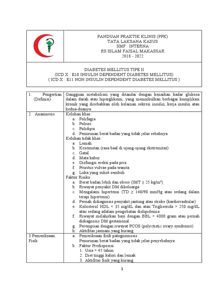 PPK DM TIPE II New | PDF | Kesehatan Holistik