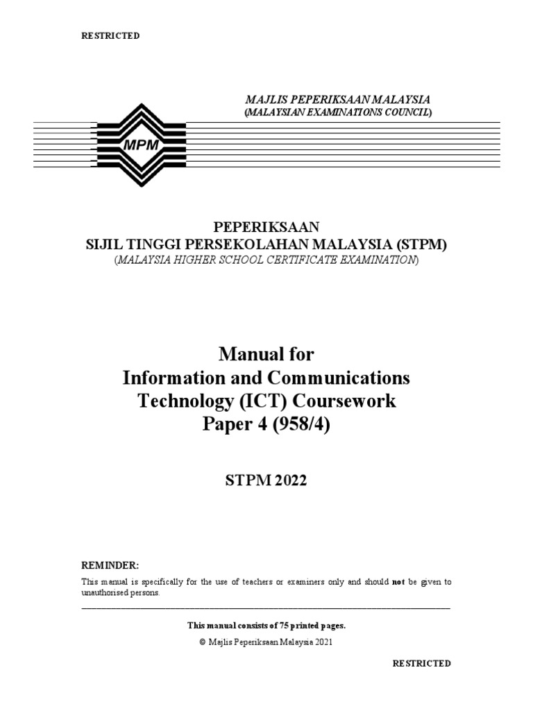 Manual ICT 2022 | PDF | Educational Technology | Databases