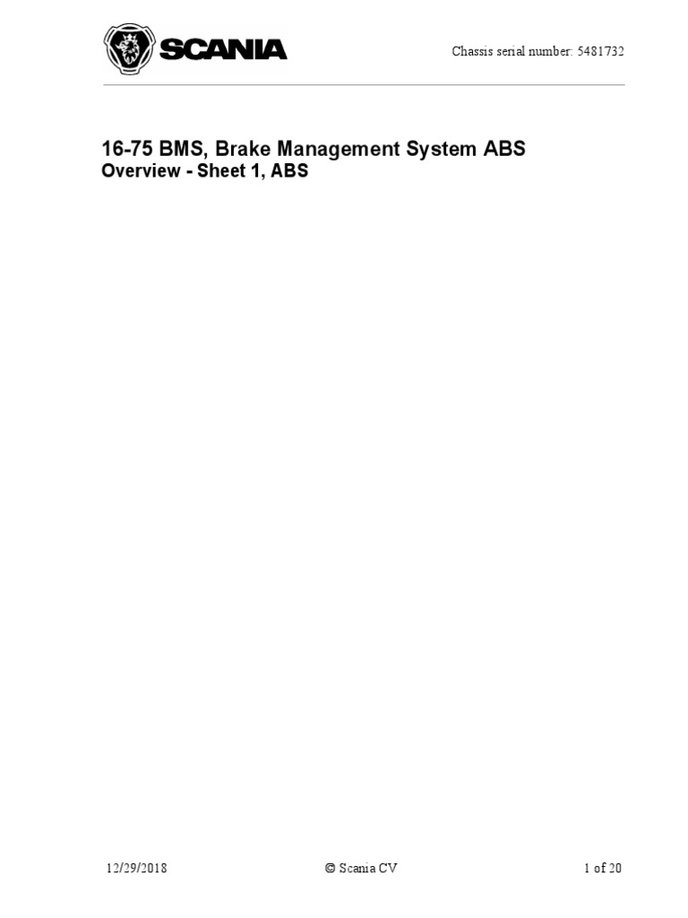 BMS Brake Management System | PDF