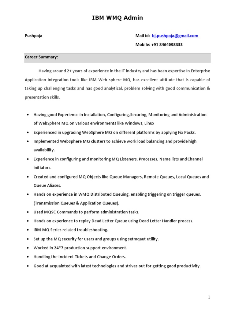 Pushpaja Resume | PDF | Software | Computing