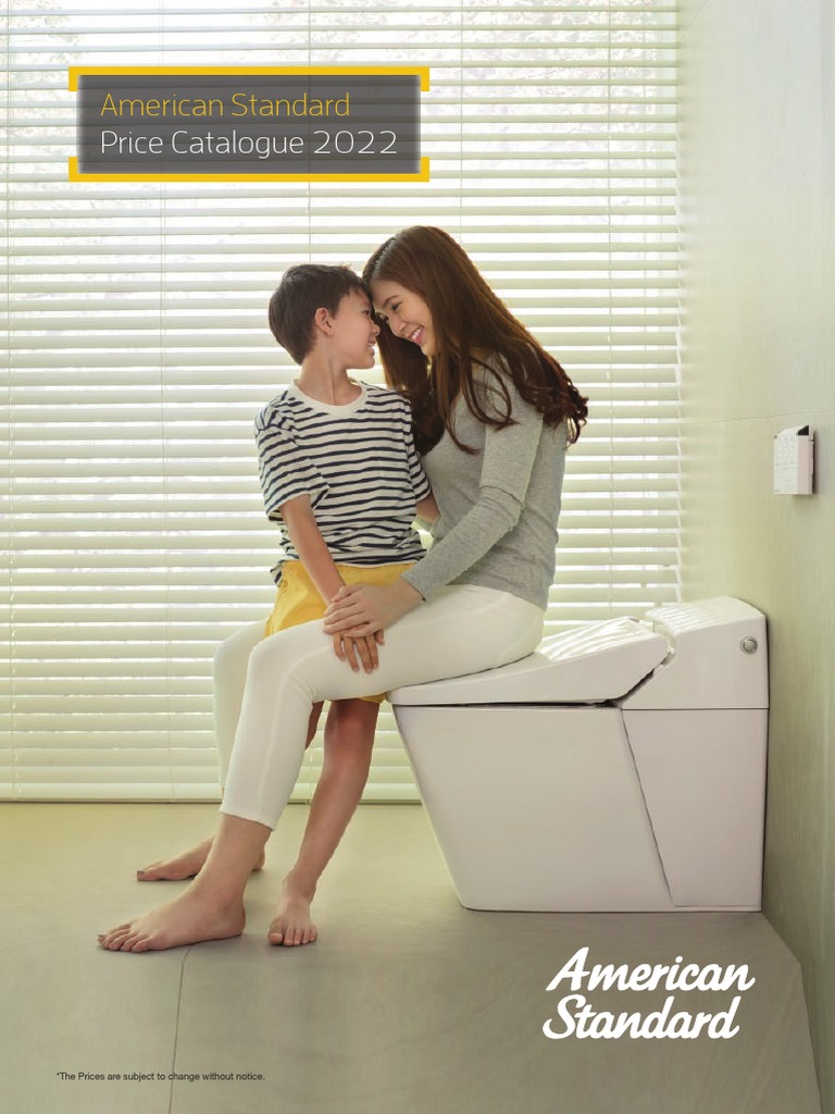 American Standard Price Catalogue 2022 | PDF | Bathroom | Shower