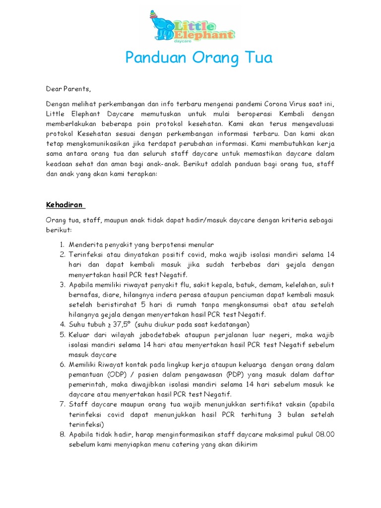 Panduan Orang Tua 2022 | PDF