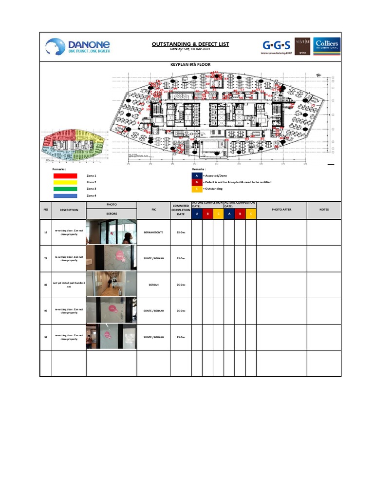 Defect Danone l9 Compilation | PDF | Architectural Elements | Economic Sectors