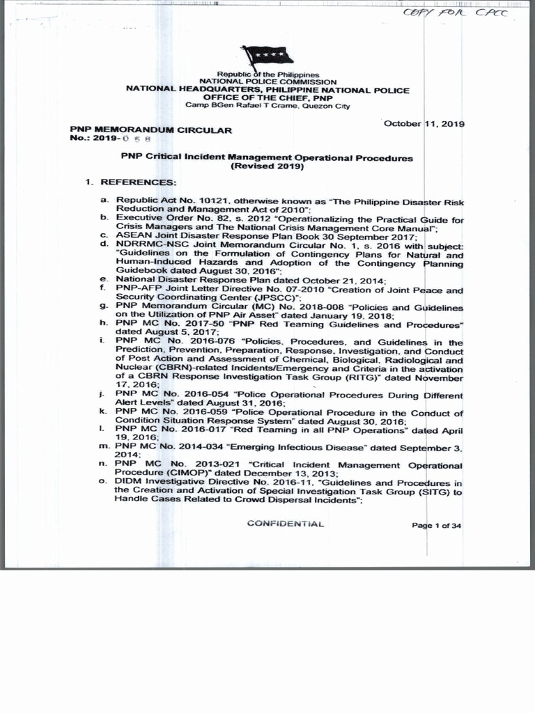 PNP MC - Cimop | PDF